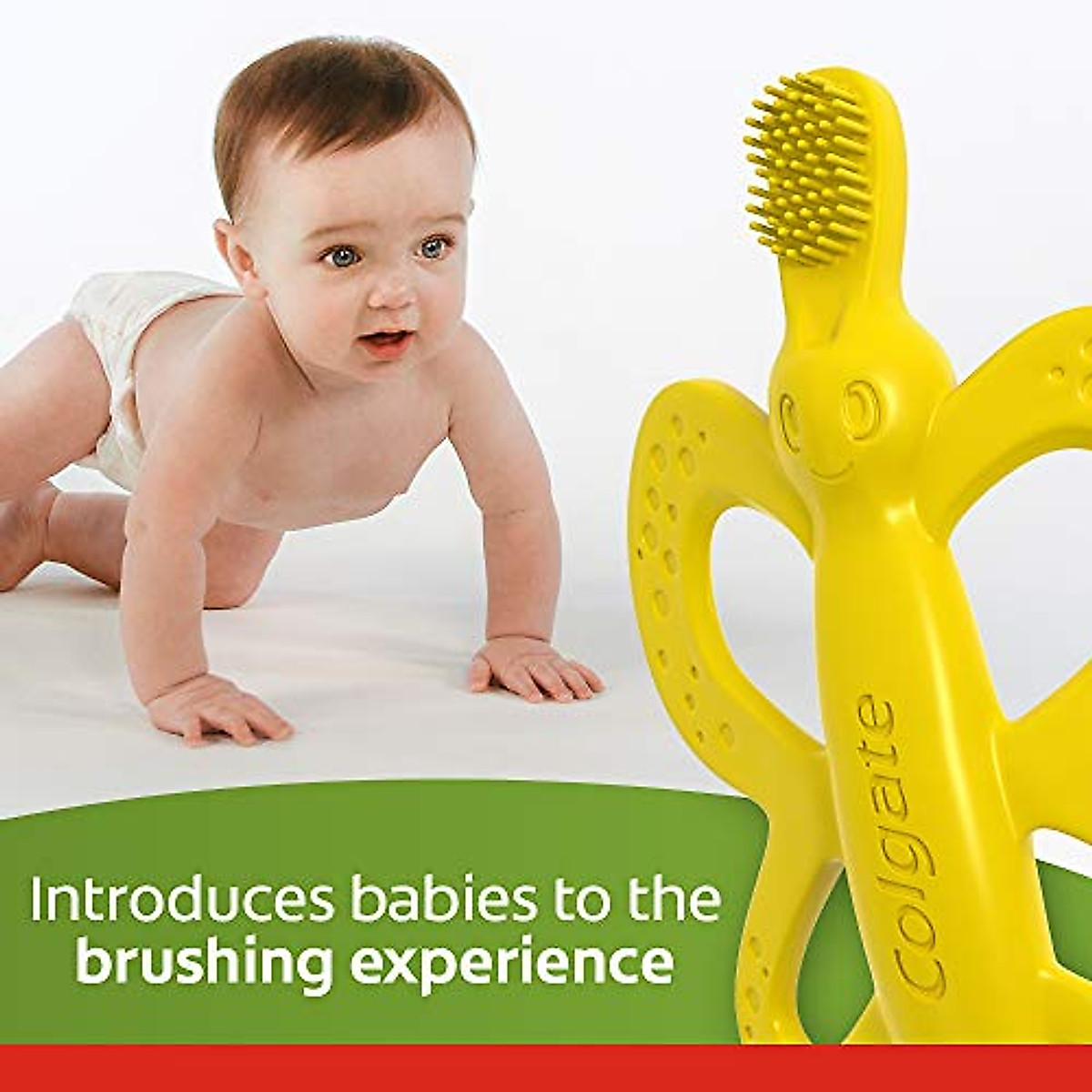 Colgate Baby Toothbrush and Teether, BPA Free â€“1 Count (Pack of 2)