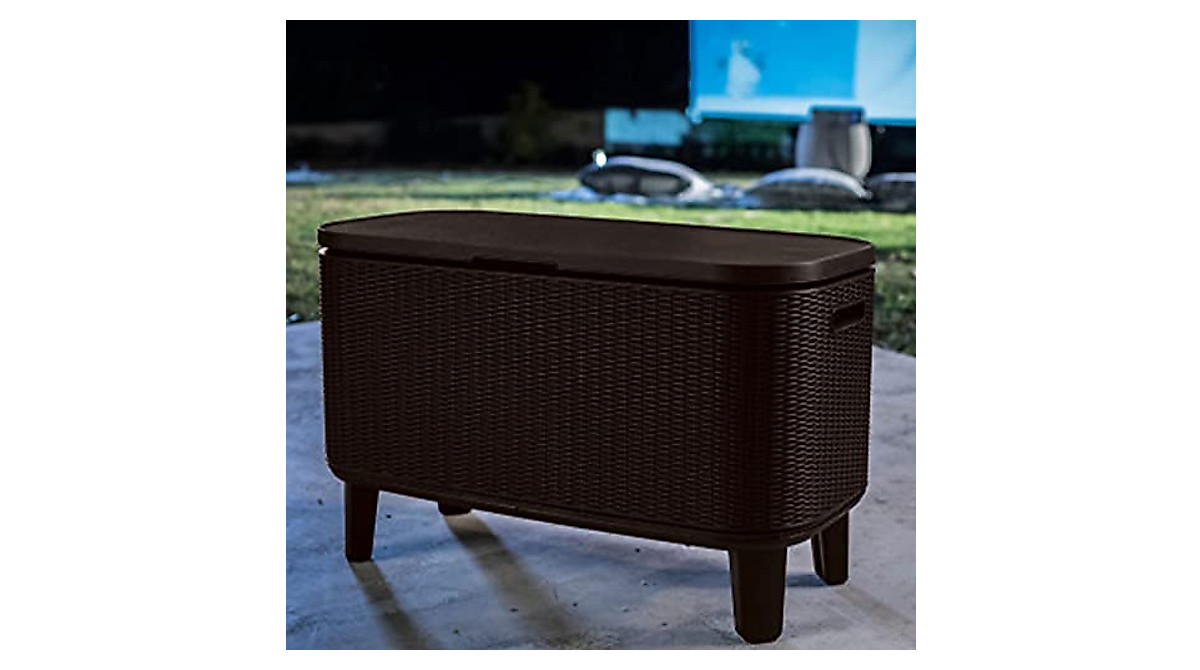 Keter Bevy Bar 2-in-1 Beverage & Snack Station Indoor Outdoor