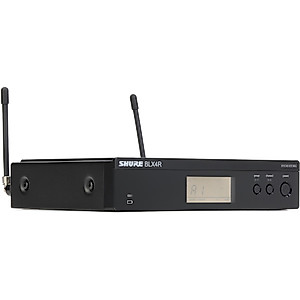 Shure BLX4R Single Channel Rack Mount Wireless Receiver with Frequency QuickScan, Audio Status LED, XLR and 1/4" Outputs - for use with BLX Wireless Systems (Transmitter Sold Separately) | H10 Band