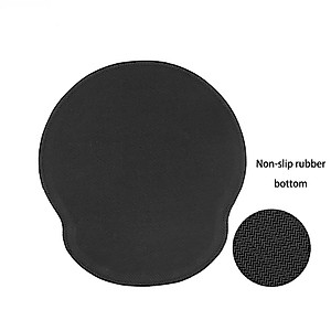 TREXD Mouse Pad with Writ Rest Soft Memory Foam Mouse Pad Anti-Skid Ergonomic Mat Gel Wrist Support Gaming Mouse Pad