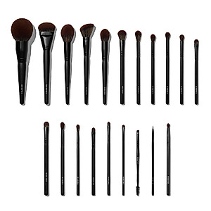 Morphe MUA Life Makeup Brushes - 20 Piece Makeup Brush Set of Eye and Face Brushes - Made with Synthetic Bristles and Includes Carrying Case (20 Count)