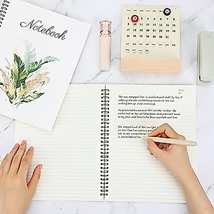 EOOUT 3pcs Aesthetic Spiral Notebook Journal For Women 10.5 x 8.5 Inches College Ruled Notebook Perfect to Stay Organized and Boost Productivity at Work or School