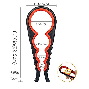 Sorxine Jar Openers,Jar Opener for Weak Hands,Jar Lid Opener,Jar Gripper,Bottle Openers for Seniors and Arthritis,2pack (Red)