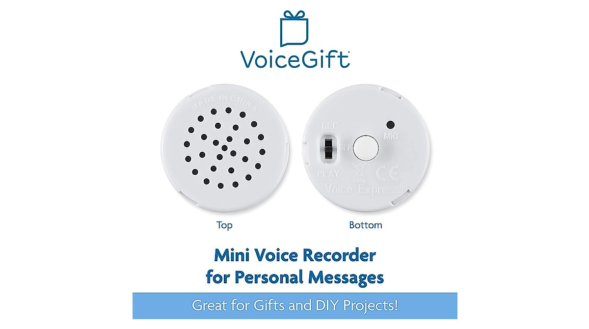VoiceGift 60 Sec Multi-Message Voice Recorder for Plush & Gifts