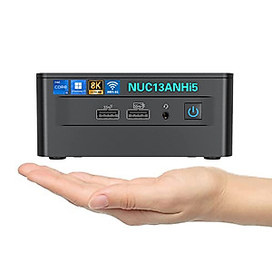 Intel NUC13 Pro NUC13ANHi5 16GB RAM 512GB SSD Mini PC Mini Computer,i5-1340P 12 Core,16 Thread,Win 11 Pro Mini Computers,Up to 4.6 GHz Turbo,NVMe SSD DDR4RAM,WiFi 6E,BT 5.3,8K Support,HTPC,Gaming