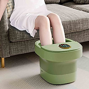 YEmirth Foldable Foot Bath Foot Bath Tool, Foot Bath Basin with Foot Massager, Help Sleep, Foot spa, Suitable for Family spa Pedicure, can Save Space[A1]