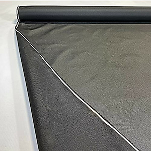 USA Fabric Store Black Ballistic 1680D Nylon Fabric 60 Inches Wide Cordura Water Repellent Coated DWR, By the yard