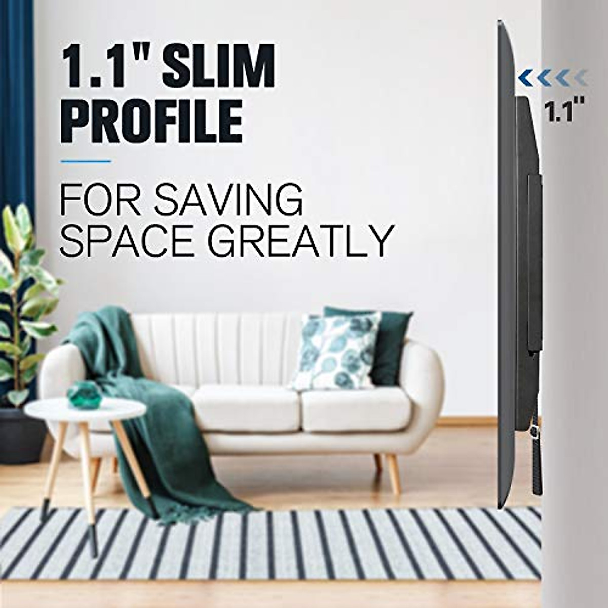 Mounting Dream TV Mount Fixed for Most 26-55 Inch LED, LCD and Plasma TV, TV Wall Mount TV Bracket up to VESA 400x400mm and 100 LBS Loading Capacity, Low Profile and Space Saving Flat Mount MD2361-K