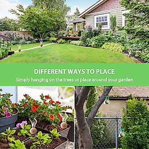 Homsor Deer Repellent 10 Pack Peppermint Oil Deer Scram Deer Stopper Balls Natural Deer Off Deer Deterrent for Outdoor Garden Yard Lawn to Keep Rabbit Deer Away from Plants