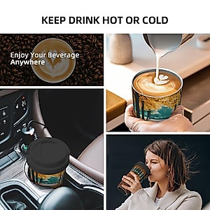 WANGXUEE Hello Autumn Print 500ml Stainless Steel Travel Tumbler Double Wall Vacuum Insulated Coffee Mug