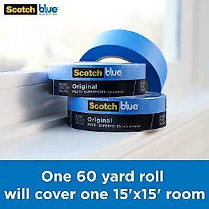 ScotchBlue Original Multi-Surface Painter's Tape, 1.88 inches x 60 yards (360 yards total), 2090, 6 Rolls
