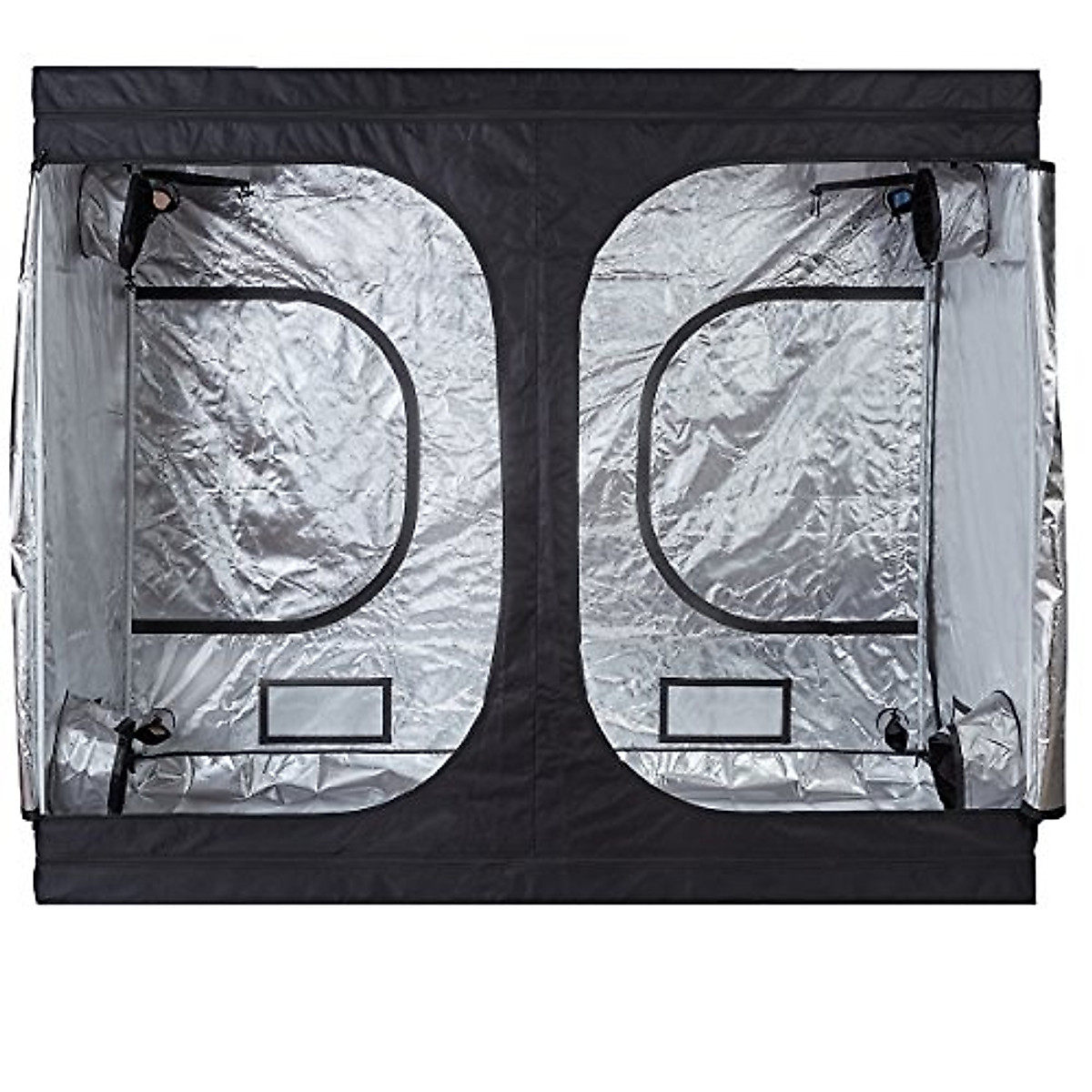 TopoLite Grow Tent Kit 120"x60"x80" Indoor Plants Dark Room+2Pcs Grow Light Hangers+1-pack 5x15ft Plant Trellis Netting+1Pcs Timer+1Pcs 60mm Bonsai Shear+1Pcs Thermometer Hygrometer (120"x60"x80" Kit)