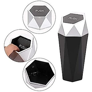 Garbage Container Trash Can Garbage Bin Bedroom Bin Rubbish Basket for Home Office Kitchen Bath Garbage Can/