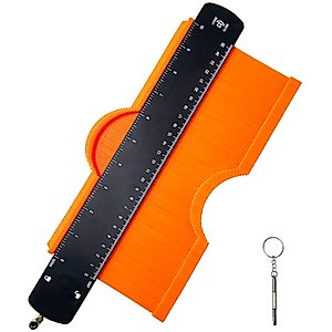 10 Inch Super Gauge Shape and Outline Tool, Contour Gauge Profile Tool with Lock, Measuring Tools Shape Duplicator Woodworking Tools for Flooring, Carpenter, Construction, Cool Gifts for Men