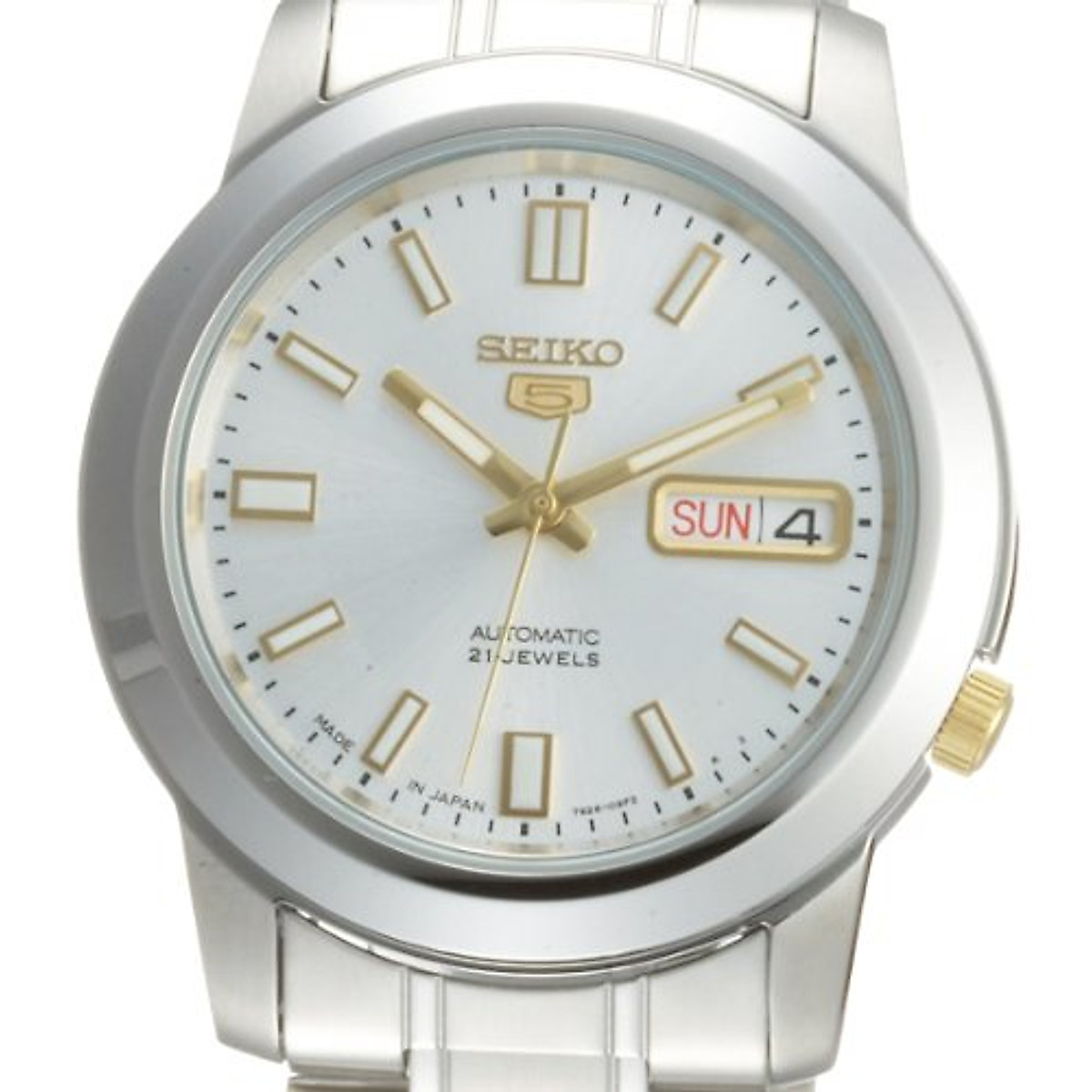 SEIKO Series 5 Automatic Date-Day Silver Dial Men's Watch SNKK09J1