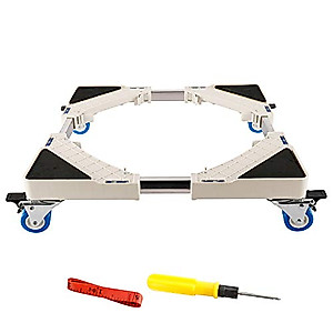 Artilife Multi-Functional Furniture Dolly Roller Base Adjustable Removable Base Refrigerator Stand for Washing Machine Refrigerator and Dryer