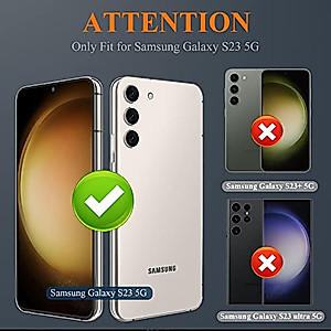 YMHML 2 Pack for Samsung Galaxy S23 Privacy Screen Protector Upgrade Fingerprint Unlock Compatible Tempered Glass + 2 Pack Camera Lens Protector, Anti Spy Case Friendly Privacy Screen for Galaxy S23