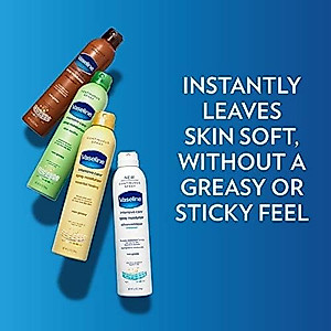 Vaseline Intensive Care Spray Moisturizer, Aloe Soothe Spray Lotion Moisturizer for Dry Skin with Micro-Droplets of Vaseline Lotion (Pack of 2, 6.5 Oz Ea)