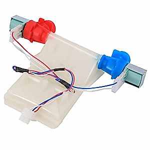 Washer Water Inlet Valve Replaces For Part W11101906 W10883458 AP6329219 W11210463 W10701461 W10869803 fits Whirlpool WTW4816FW2 W10683680 fits Inglis ITW4671EW1 Whirlpool Amana Crosley Maytag