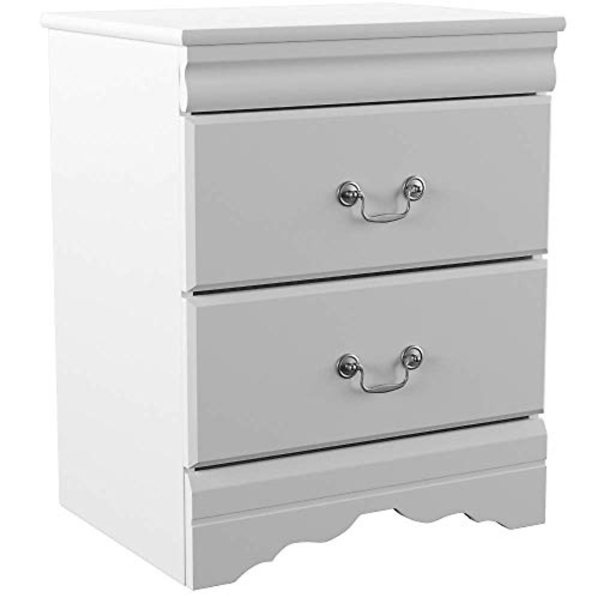 Signature Design by Ashley Anarasia Traditional Children's 2 Drawer Nightstand, White