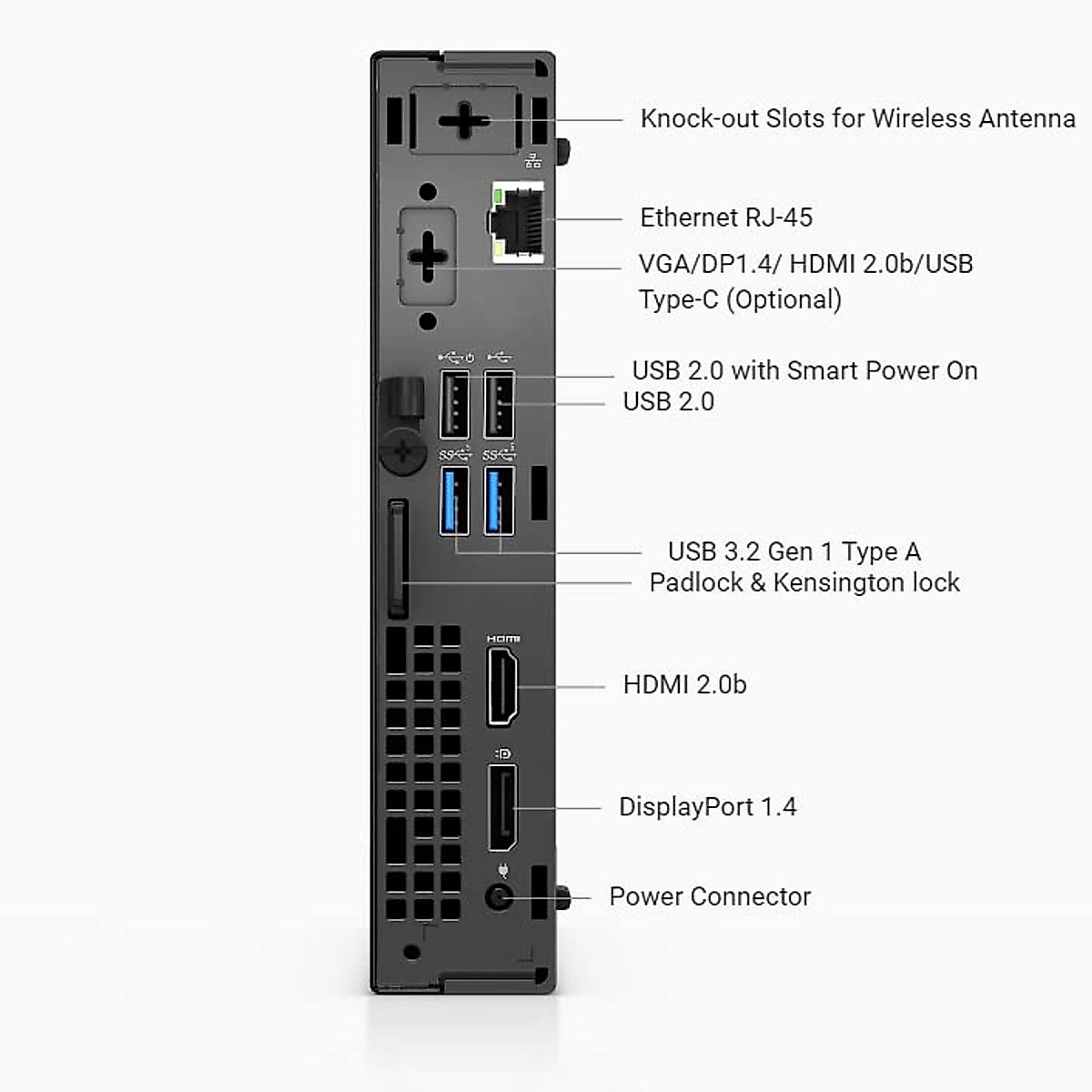 Dell Optiplex 3000 MFF Business Desktop, Intel i5-12500T Processor, 32GB RAM, 1TB PCIe SSD, HDMI, DisplayPort, RJ45, Wi-Fi 6, Wired Keyboard & Mouse, Windows 11 Pro