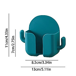 Mllkcao WallMounted Storage Boxes No Punching Storage Rack Remote Control Panel Storage Organizers Durable Rubber army Green