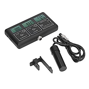 Water Quality Tester, 7 in 1 PH ORP EC TDS CF Temperature Humidity Meter Multi-Parameter Water Monitor for Drinking Water, Pool, Aquarium, Fish, Hydroponics(#2 US)