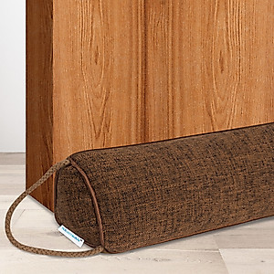 NABOWAN 38" Weighted Under Door Draft Stopper -Triangular Door Draft Blocker with Hook Loops for Easy Install, Save Energy, Home Room Essentials