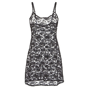 Cosabella Women's Say Never Foxie Chemise, Black, Small