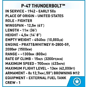 COBI Historical Collection WWII P-47 Thunderbolt™ & Tank Trailer Executive Edition