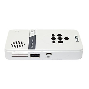 AAXA Technologies KP-101-01 AAXA LED Pico Micro Video Projector - Pocket Size Portable Mobile Mini Projector with mini-HDMI, built-in Media Player & Speakers, 3.5mm Aux Out, Micro SD/USB readers and 80 Min Lithium-Ion Battery