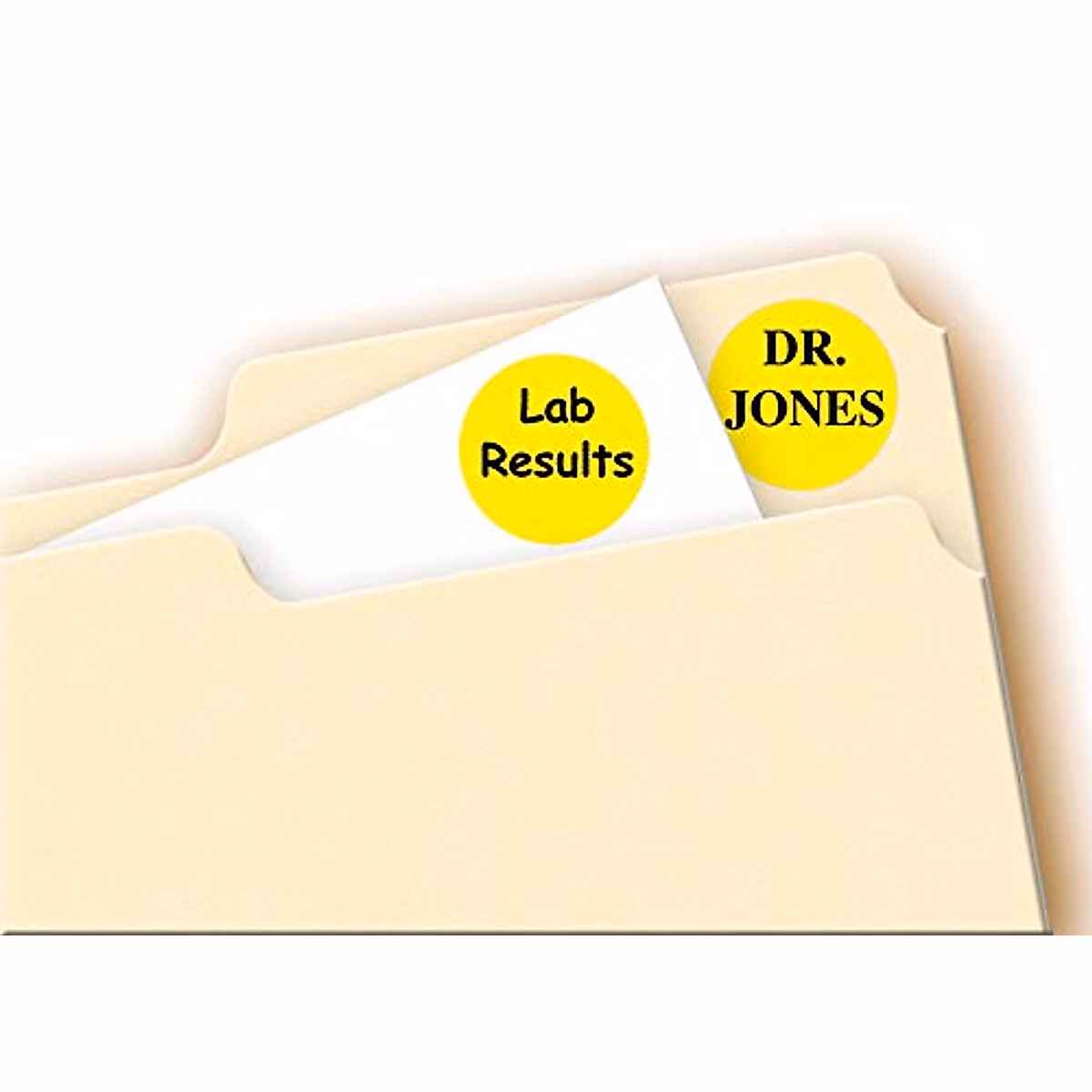 Avery Print/Write Self-Adhesive Removable Labels, 0.75 Inch Diameter, Yellow, 1,008 per Pack (5462)