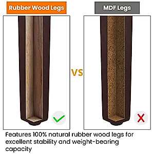 Yaheetech Bar Stools Kitchen Counter Height Stools 26 Inch High Back Leather Pub Chairs Wood Wooden Barstools Brown, 4PCS (Package 2)