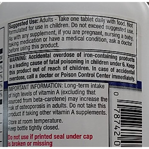 Equate Complete Multivitamin Women 50+, 100 Tablets