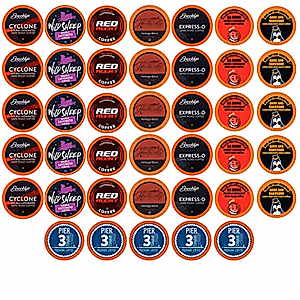 Best of the Best Pods, Variety Pack for Keurig K Cup Brewers, Strong and Regular Coffee Lovers, Great Gift - 5 Cups of Each, High Caffeine Coffee, 40 Count