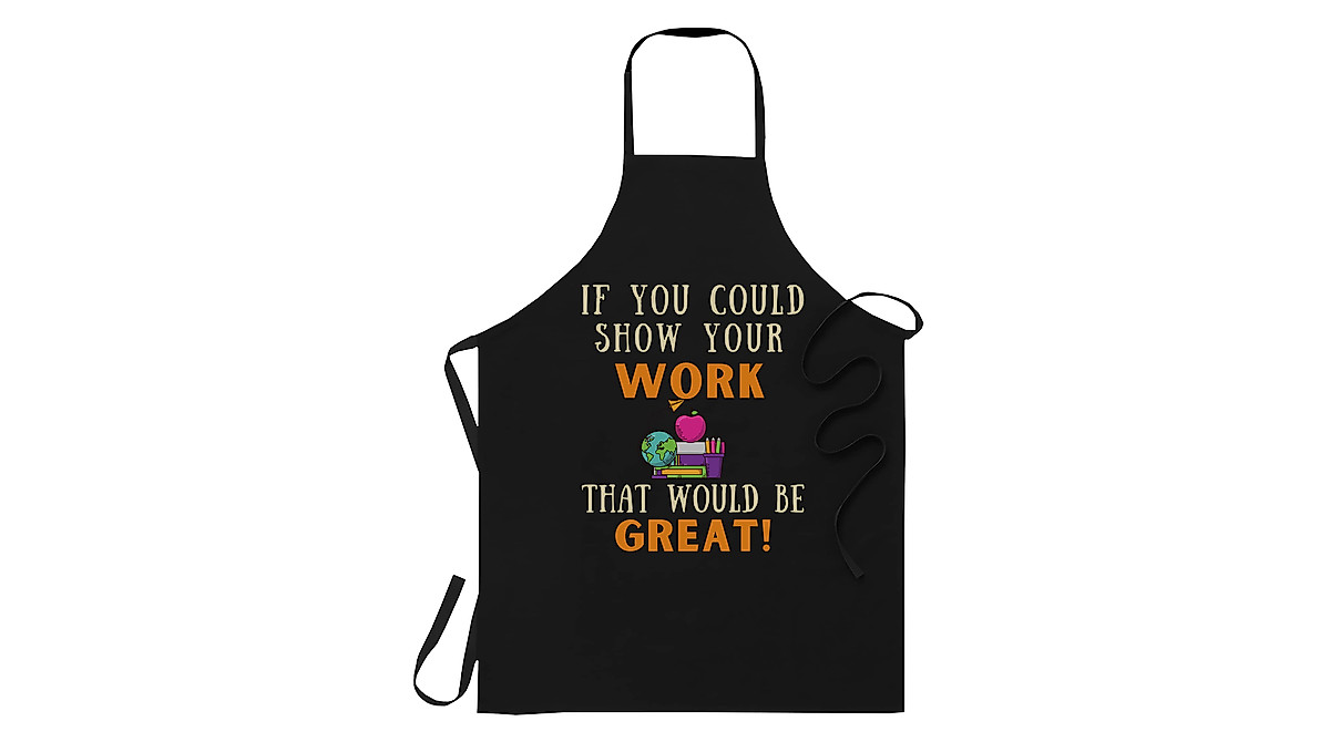 Funny Math Teacher Apron - Perfect Gift for Educators & Chefs
