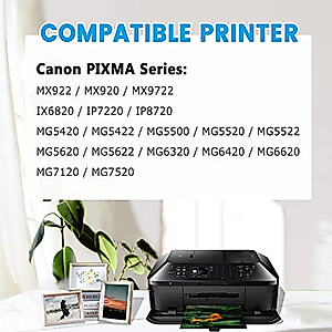 BINKSYLER Compatible 250 251 Ink Cartridges Replacement for Canon 250XL 251XL PGI-250XL CLI-251XL for Canon Pixma MX922 MG7120 MG5520 MG5420 IX6820 IP8720 MG6320 Printer(5PGBK,3BK,3C,3M,3Y,3G)20-Pack