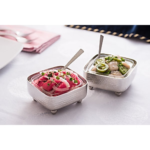 TheDecorizer​ SQUARE Container Holder (1, Silver)