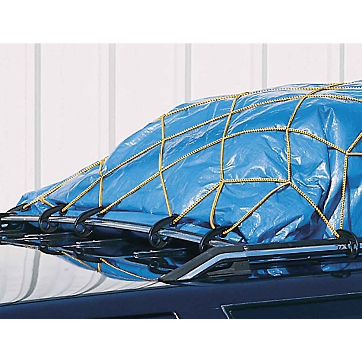 PROGRIP 901000 Cargo Net for Transport Storage and Vehicle: Roof Rack Bungee Netting with Adjustable Hooks, 36" x 48"