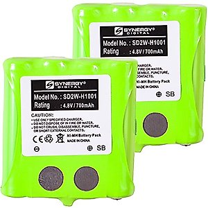 Synergy Digital Battery Combo-Pack Compatible with Motorola KEBT-072-B 2-Way Radio Battery Includes: 2 x SD2W-H1001 Batteries