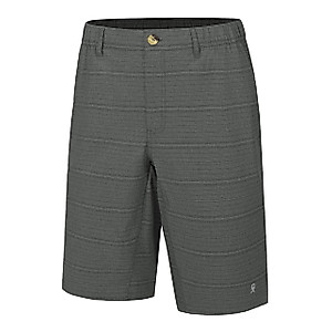 Little Donkey Andy Men’s 12 Inch Bermuda Shorts, UPF 50 Stretch Golf Shorts for Casual Travel (Black XL)