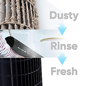 Aspen 40" Washable Tower Fan with Oscillating Tower Fan - Easy Wash Design, 3 Color Nightlight, 4 Speeds, 4 Timers, Magnetic RF Remote - Cooling Fans for Bedroom, Home Office, and Living Room