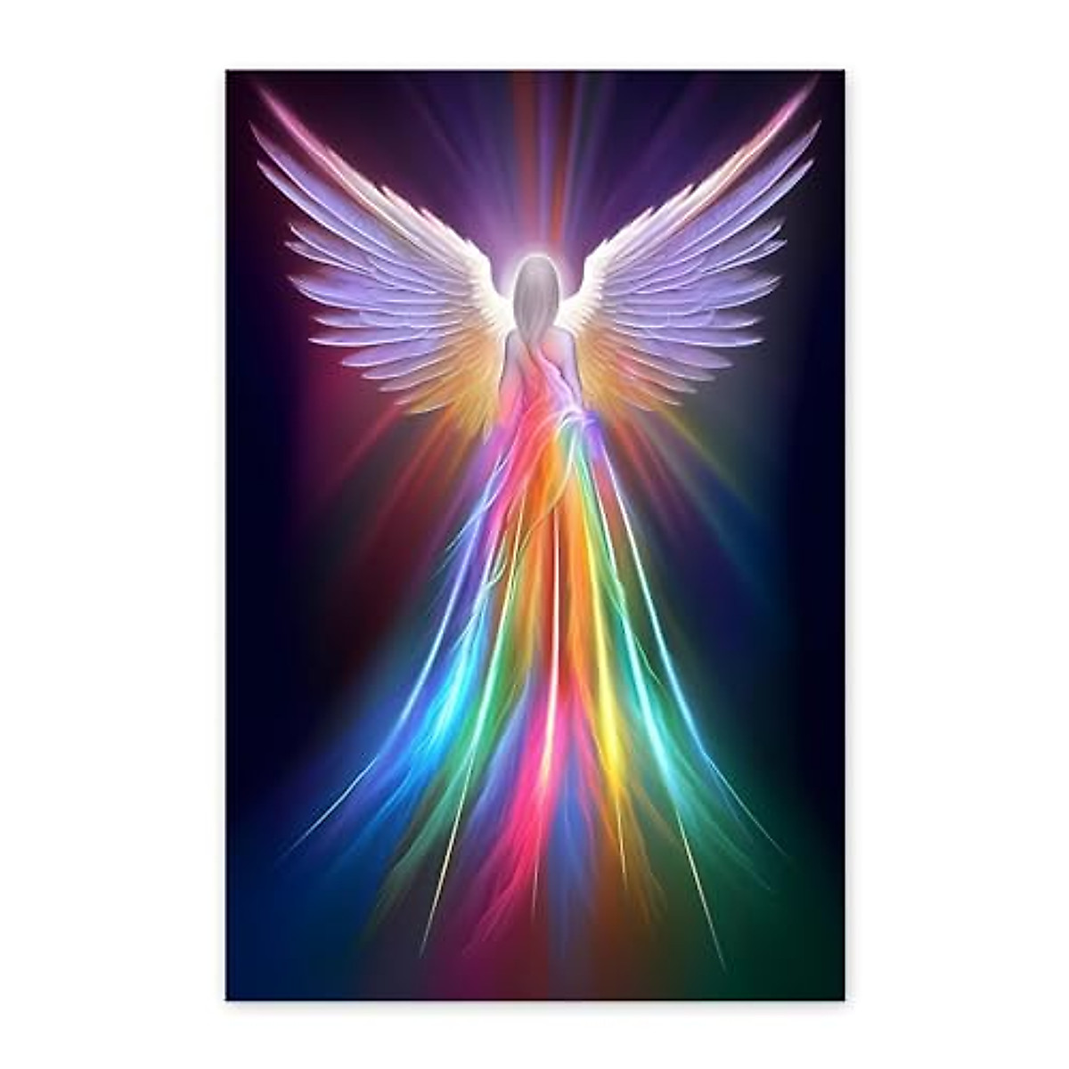 Eleploi 5D DIY Diamond Painting Kits for Adults - Rainbow Angel Diamond Painting, Full Round Diamond Canvas Diamond Art by Numbers Painting Kit Gift, Home Wall Decor 8x12 Inch