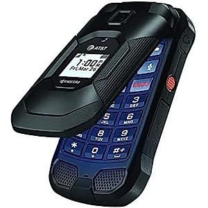 Kyocera Duraxe E4830 Epic AT&T Flip Smart Phone 16GB Rugged PTT Wi-Fi LTE Black (Renewed)