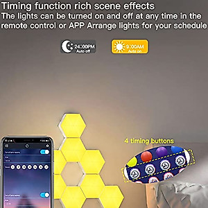 Firmlly RGB Hexagon Lights, LED Hexagon Wall Light, Smart Hexagonal Wall Panels, Bluetooth/WiFi Connection, LED Wall Panels for Gaming Room, Bedroom, Wall Decor (WiFi*3PCS, RGB)