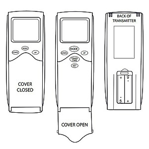 SkyTech SKY-3301 Fireplace-remotes-and-thermostats, Blower Control, Grey