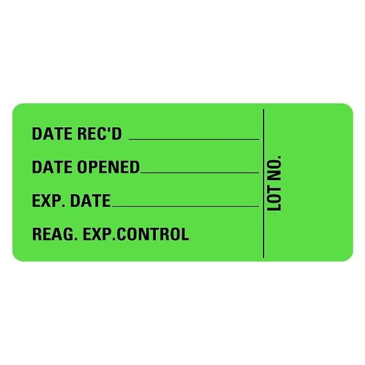 LabelValue Date Rec'd Date Opening EXP Date Medical Labels LV-MQC4