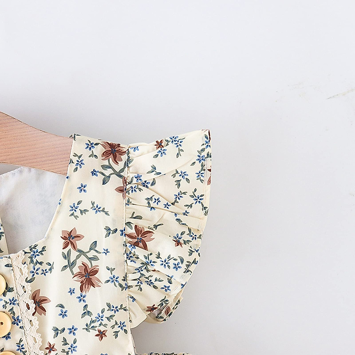 Colorful Childhood Baby Girls Dress Toddler Girls Flare Lace Trim Princess Party Dress (2-3T, Floral)