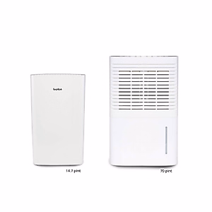 Ivation 14.7 Pint Compressor Dehumidifier – Small and Compact with Continuous Drain Hose for Smaller Spaces, Bathroom, Attic, Crawlspace and Closets - for Spaces Up to 320 Sq/Ft