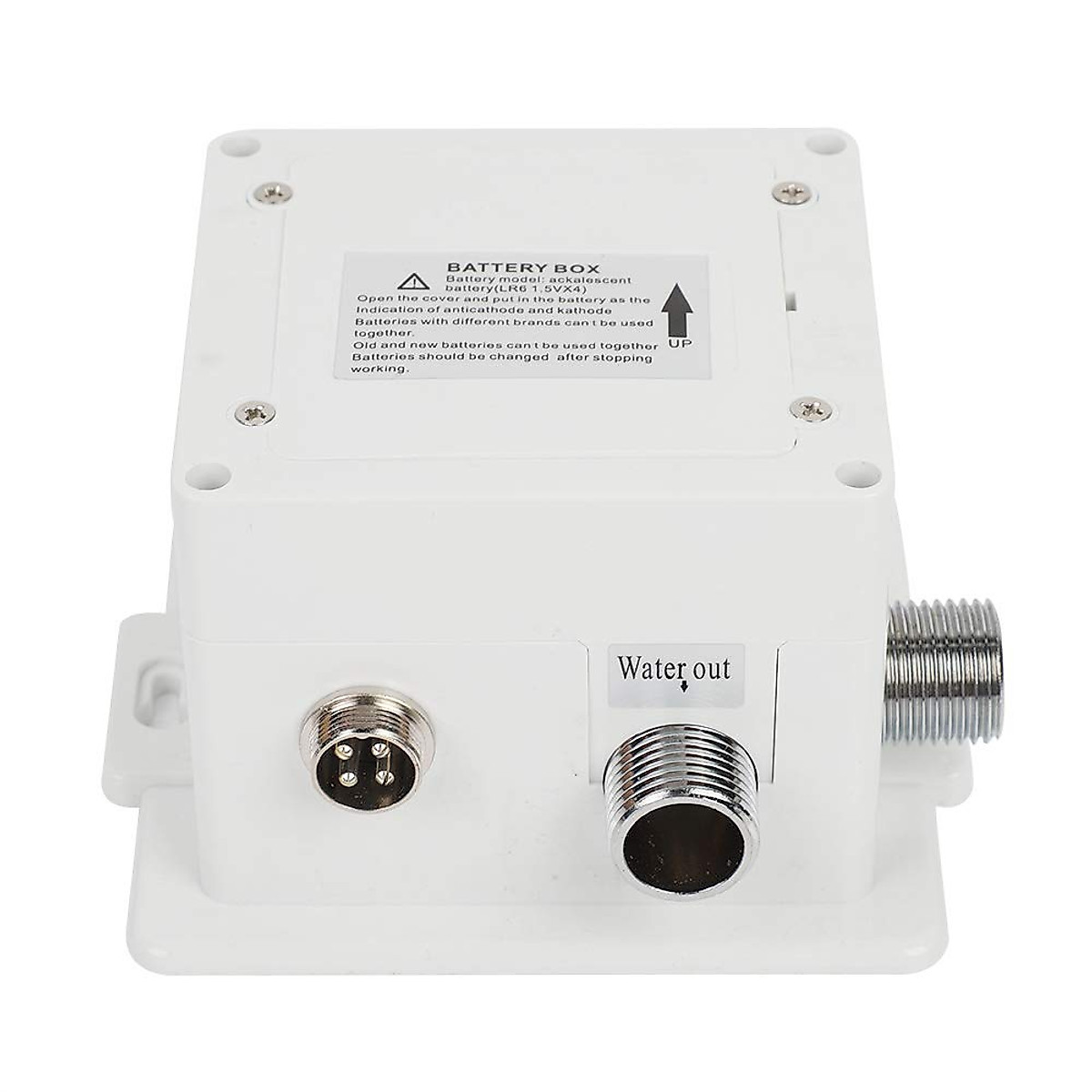 G1/2" Automatic Induction Bathroom Faucet, Copper Smart Touchless Hands Free Kitchen Sink Mixer Faucet with Control Box, Hose, Connector